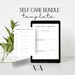 Self Care Bundle Plan Template, PDF Template, Self Care Template, Self ...