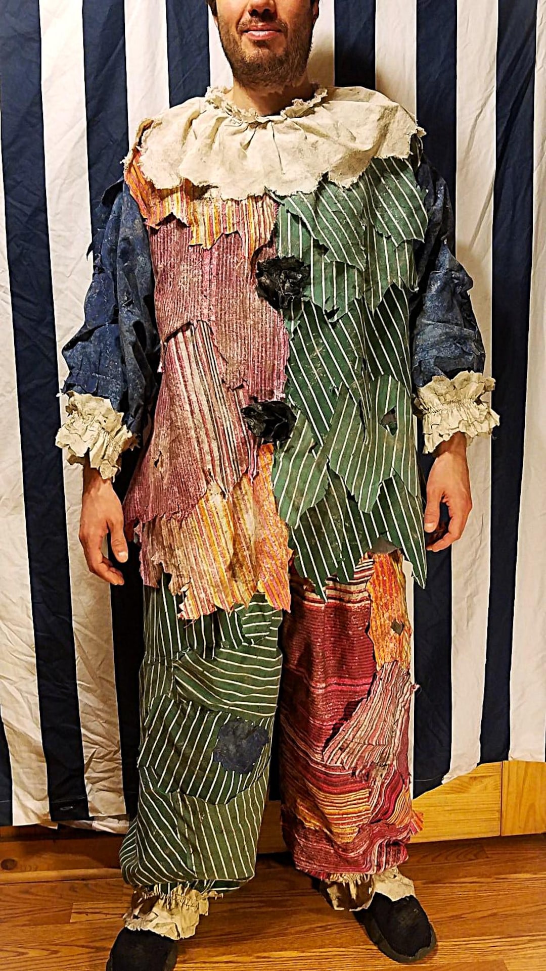 2-piece Rag Clown Costume - Etsy