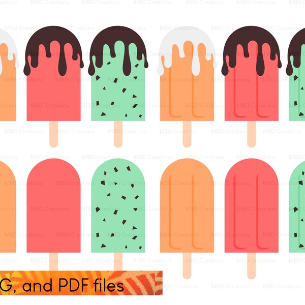 Creamsicle Clip Art - Etsy