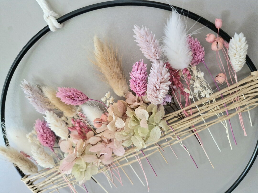 DIY Set | Dried Flower Wreath Craft Set | Make Your Own Door Wreath ...
