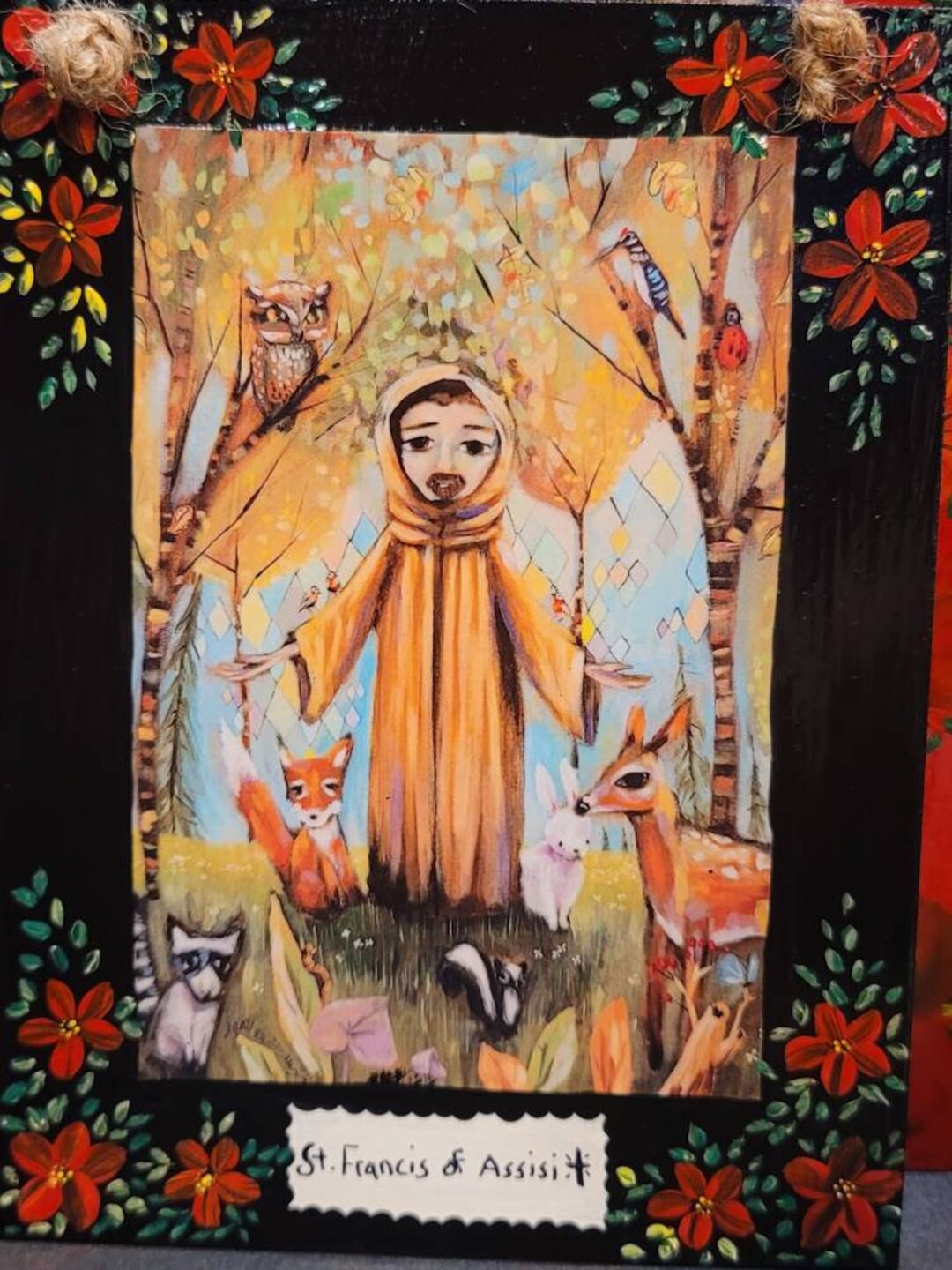 St Francis of Assisi Picture Wall Hanging Retablo - Etsy