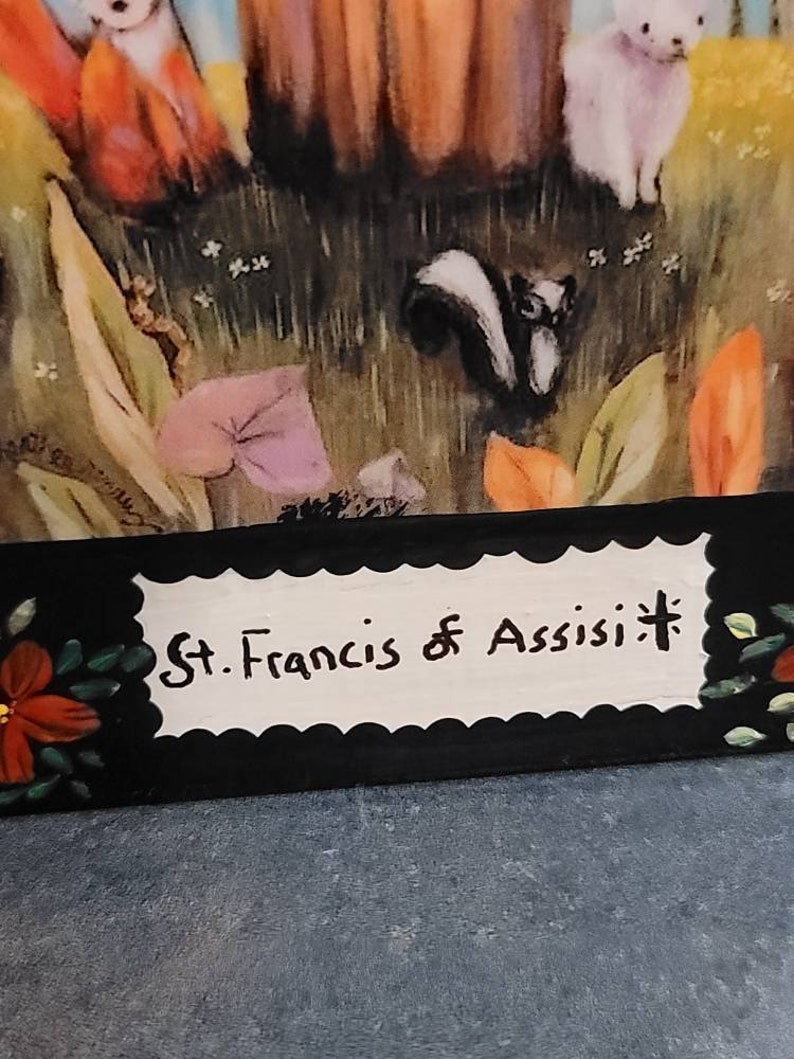 St Francis of Assisi Picture Wall Hanging Retablo - Etsy