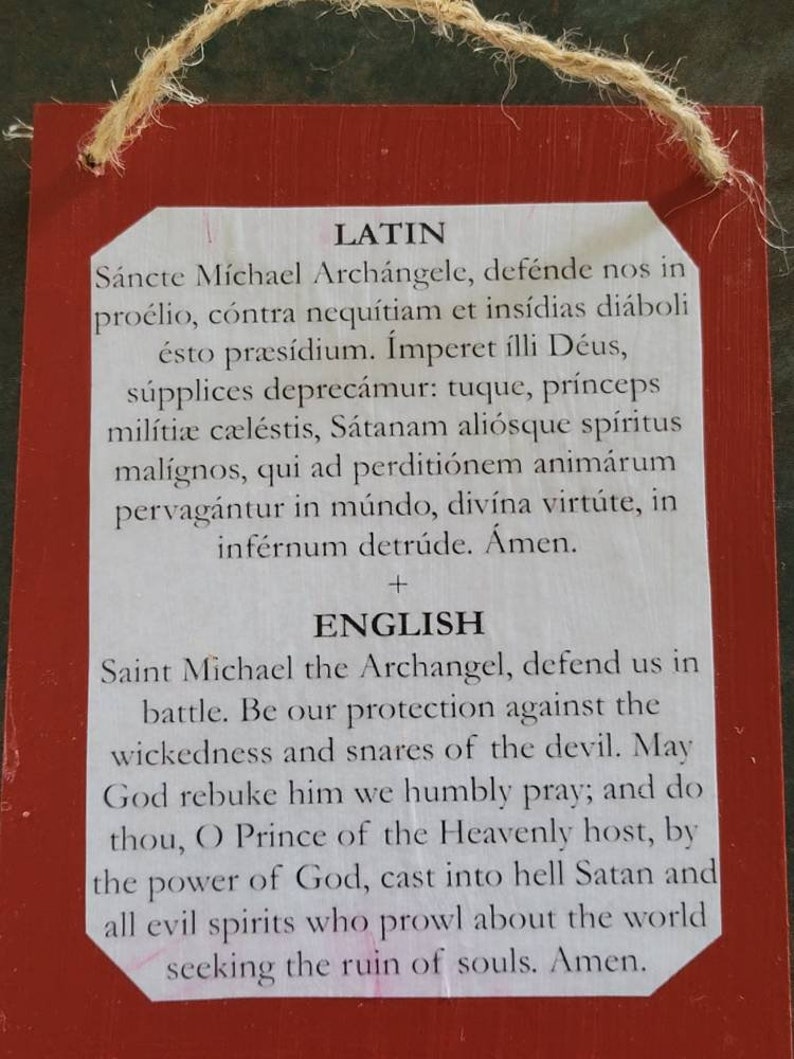 St Michael the Arkangel 6x8 Wall Hanging - Etsy