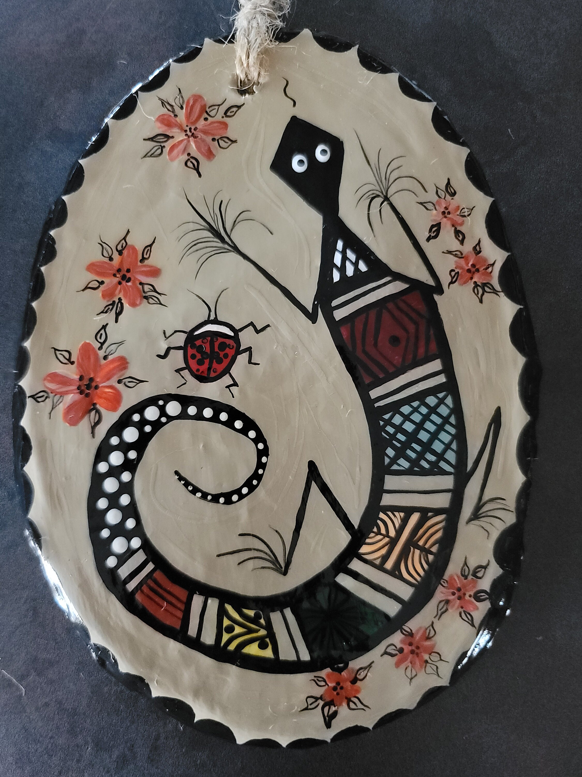 Native American Pottery Lizard Wall Hanging - Etsy