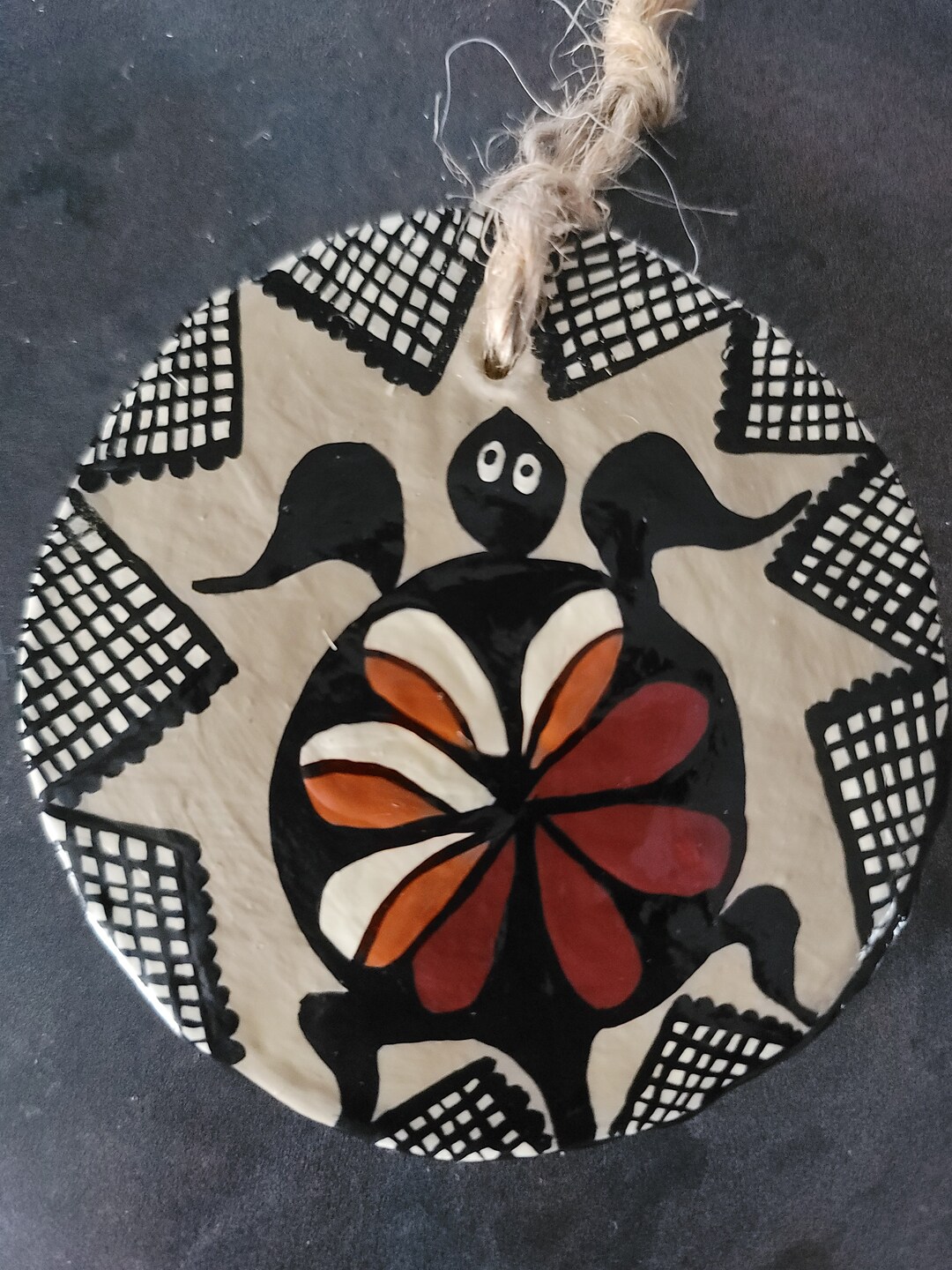 Native American Turtle Pottery Wall Hanging Ornament - Etsy