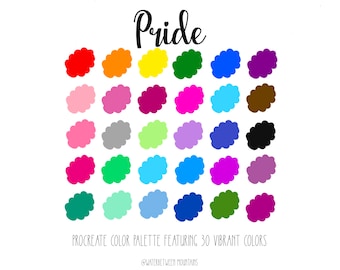 Rustic Rainbow Procreate Color Palette Rainbow Color - Etsy
