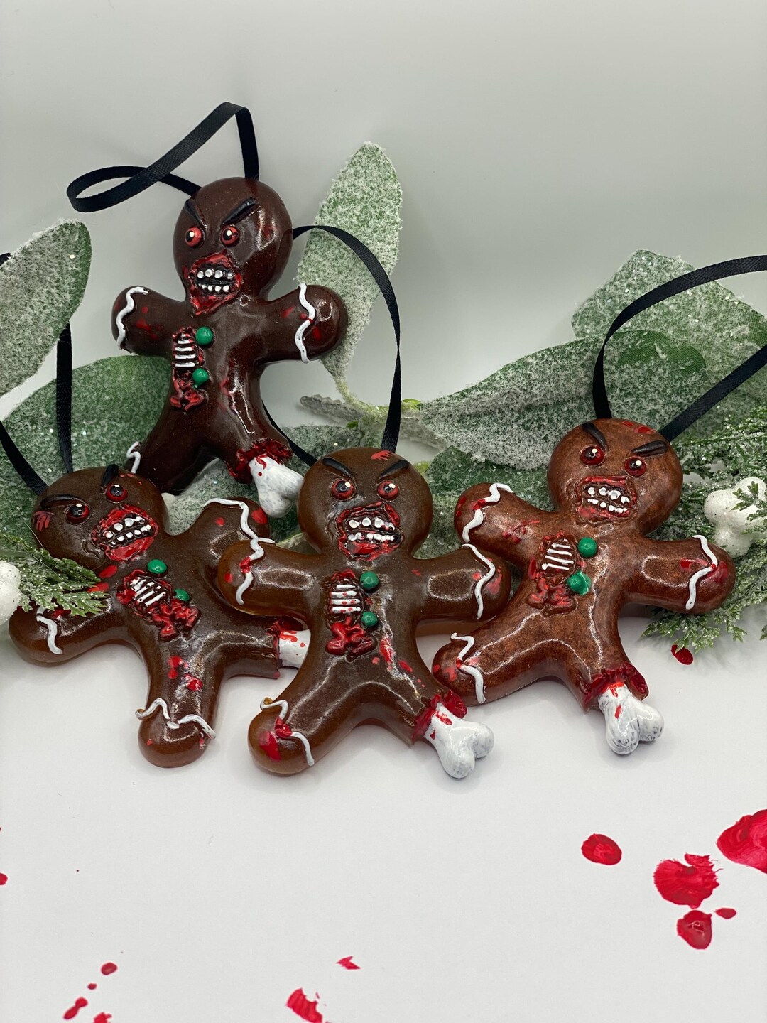 Killer Gingerbread Cookie Ornament Spooky Slasher Christmas Tree or ...
