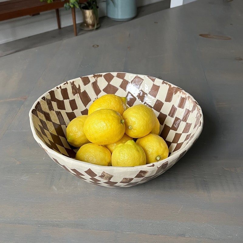 Ceramic Fruit Bowl - Etsy