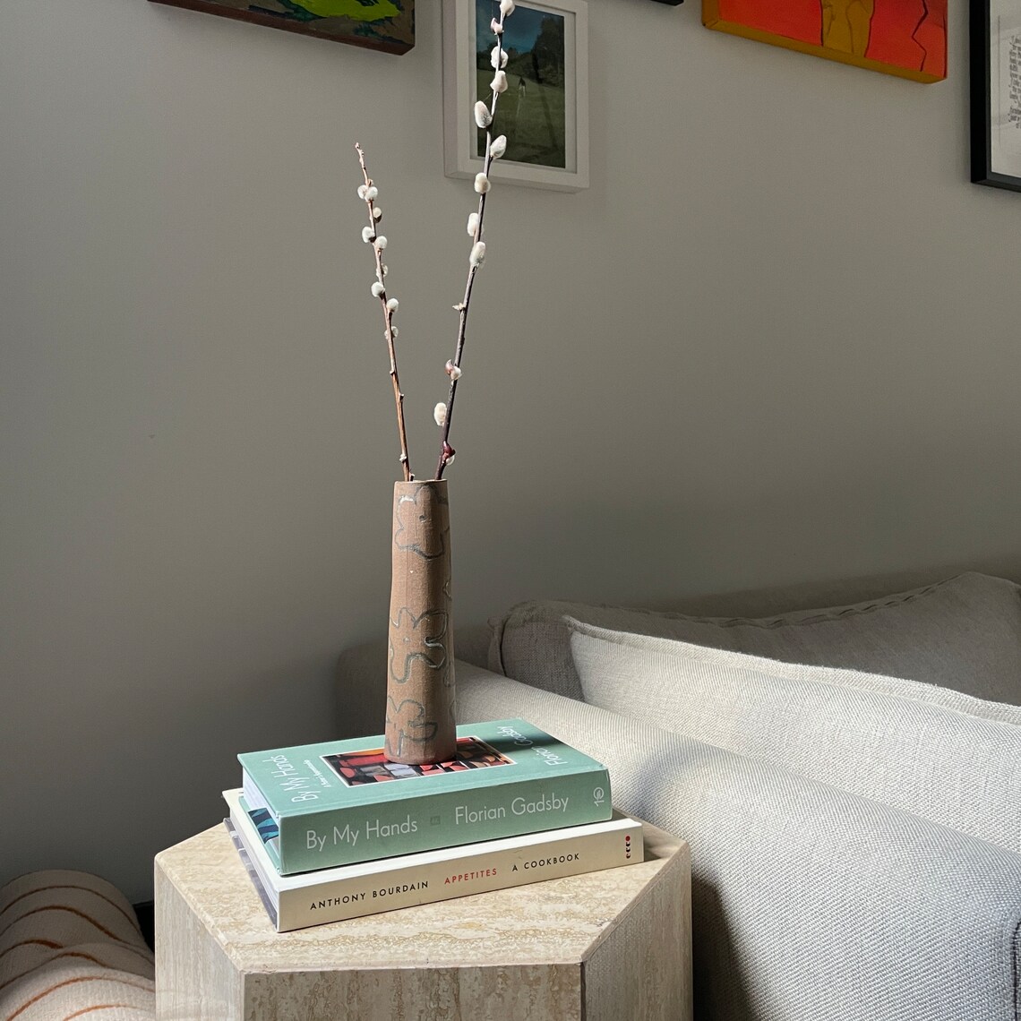 Modern Tall Bud Vase Handmade Bud Vase Stoneware Vase - Etsy