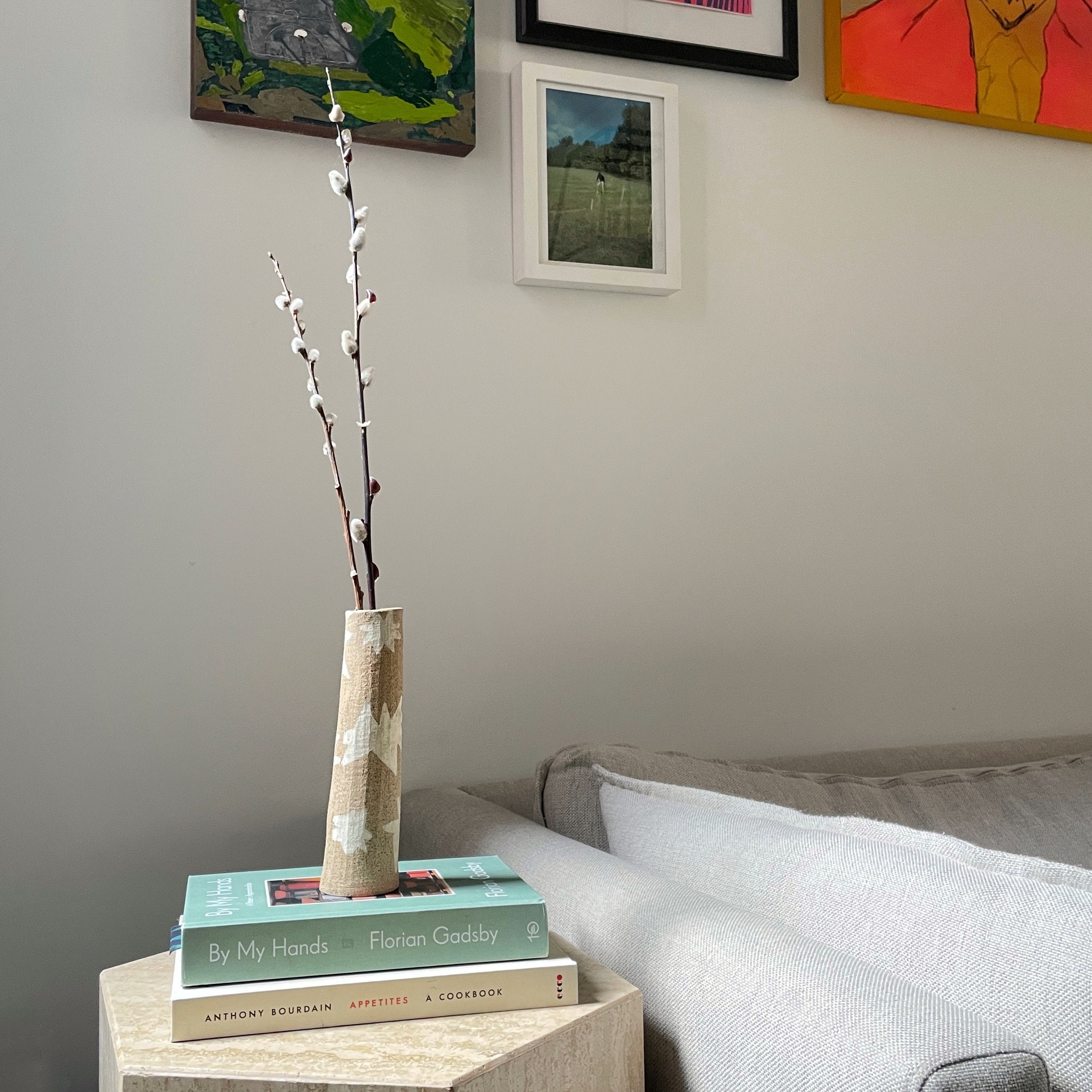 Modern Tall Bud Vase Handmade Bud Vase Stoneware Vase - Etsy