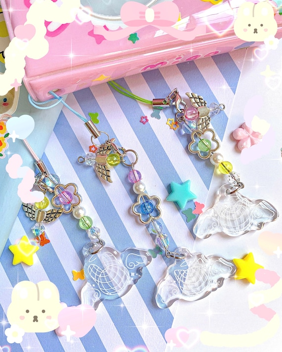 Cyber Angel Pets Wireframe Phone Charms - Etsy