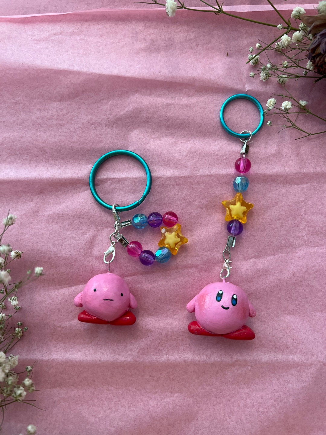 Kirby Keychain - Etsy