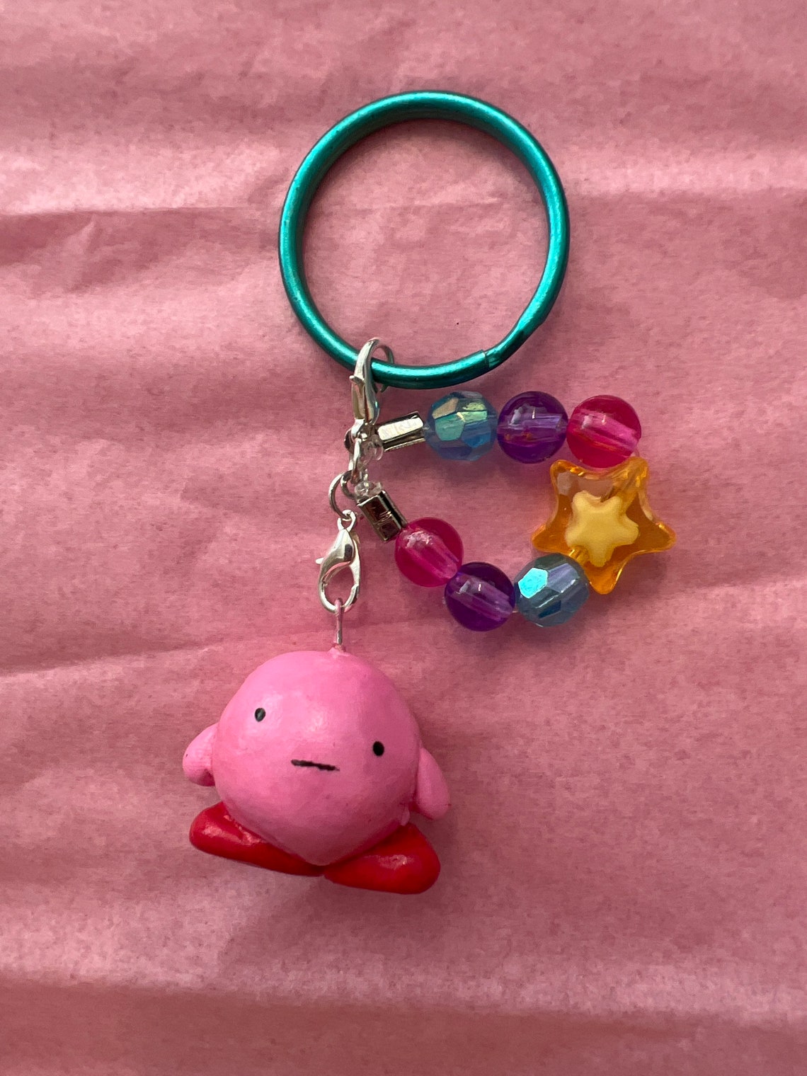 Kirby Keychain - Etsy