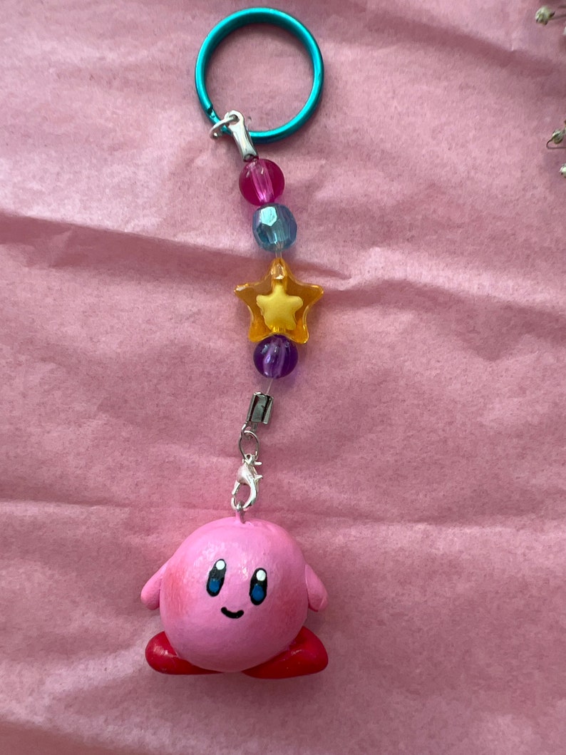 Kirby Keychain - Etsy