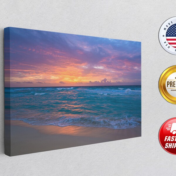 Ocean Sunrise Wall Art - Etsy