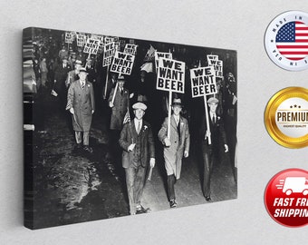 1932 WE WANT BEER Protest Against Prohibition 18th Amendment - Etsy