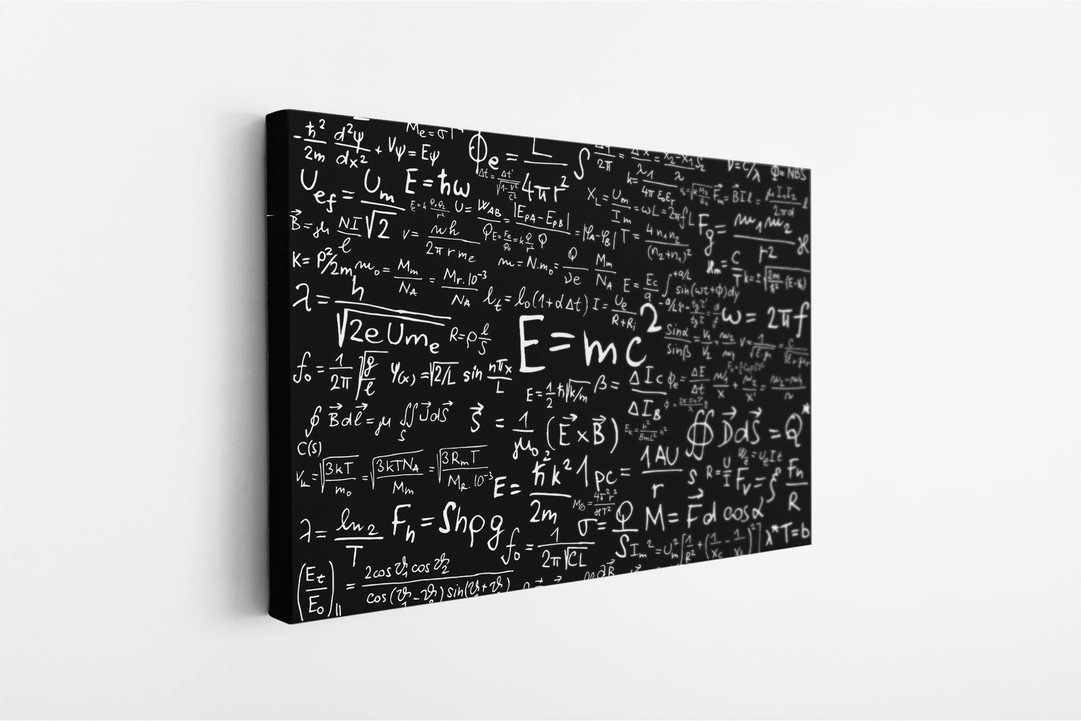Physics Equations Formulas Style Canvas Art Science Canvas - Etsy