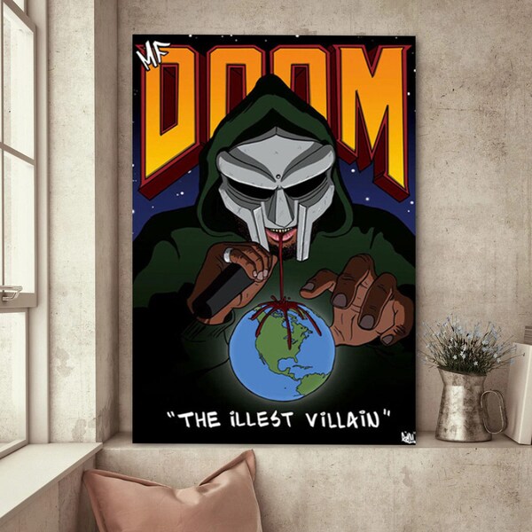 Canvas Mf Doom Poster - Etsy