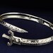 Silver Sword Bracelet , Black Stone Sword Bracelet , Handmade Warrior ...