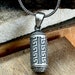 Silver Pill Box Necklace, Prayer Box Pendant , Greek Style Pendant ...