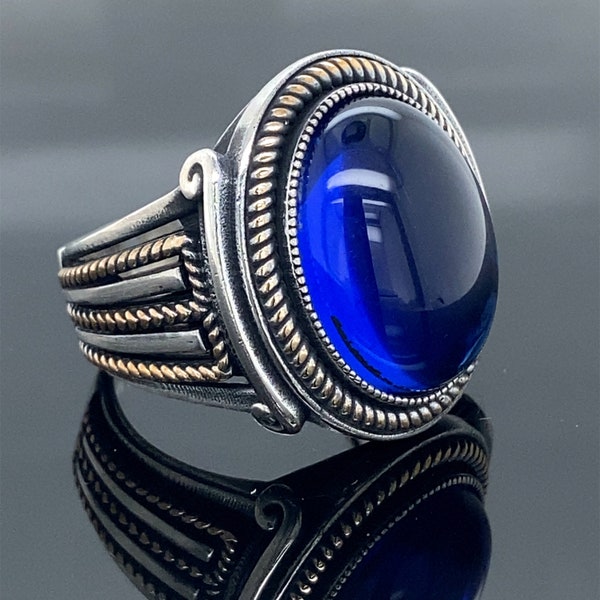 Blue Stone Rings - Etsy
