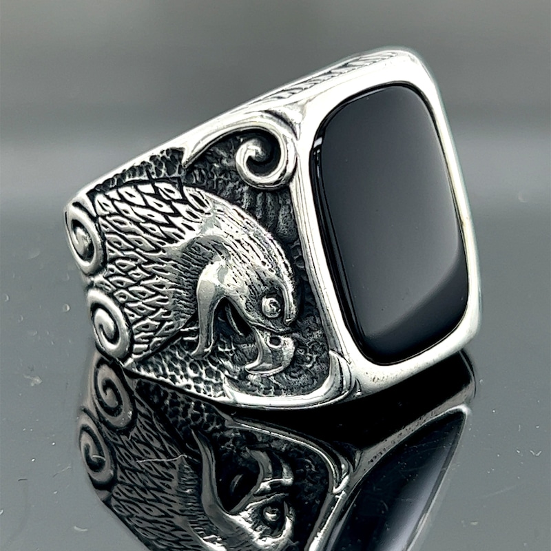 Male Eagle Ring - Etsy