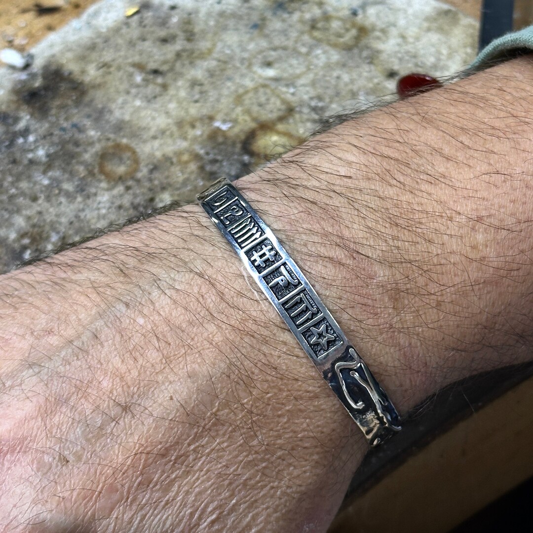 Nordic Viking Bracelet , Norse Viking Cuff Bracelet , Silver ...