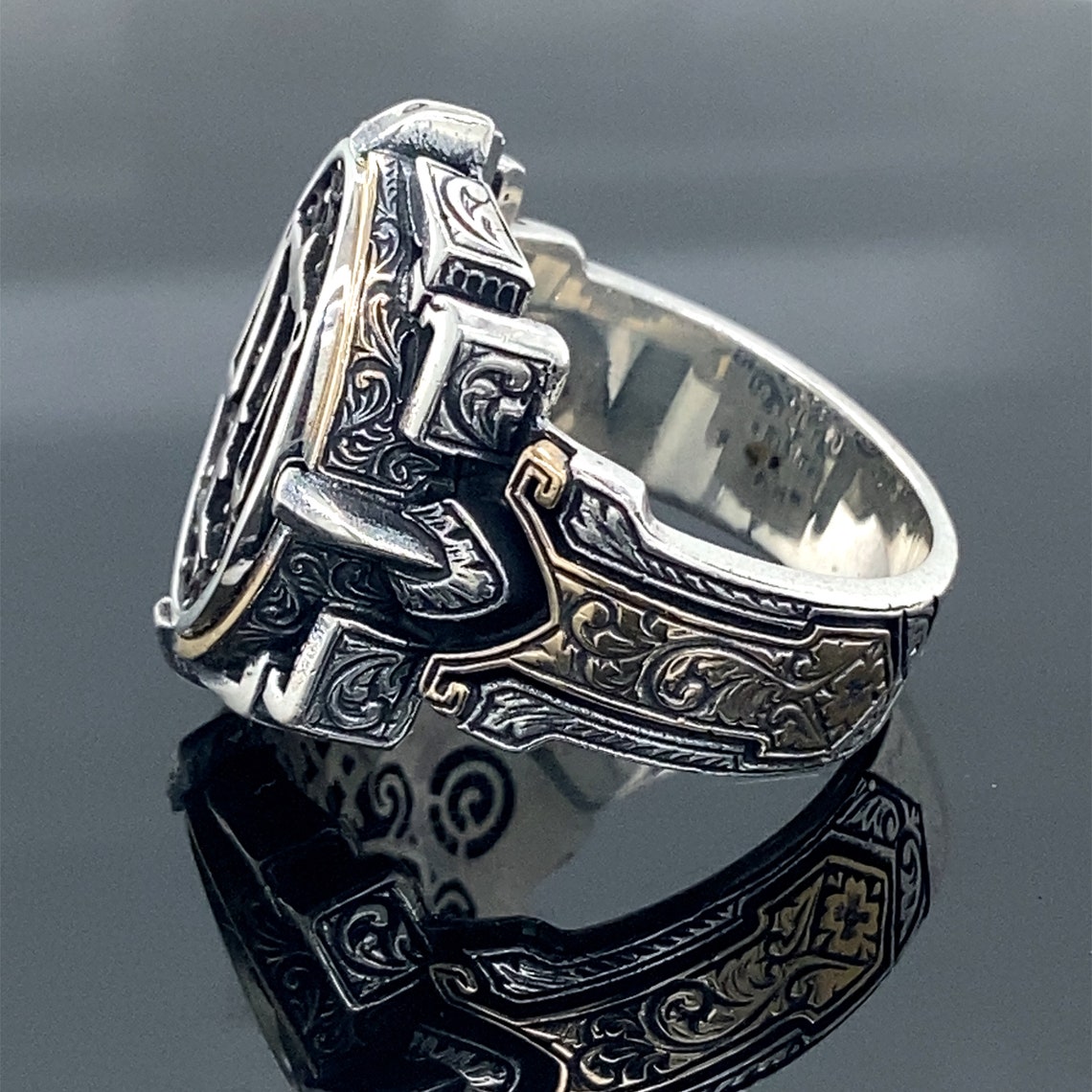 Man Handmade Ring Silver Scale Ring Men Handmade Libra - Etsy