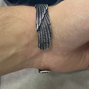 Silver Hawk Bracelet , Hawk Cuff Bracelet , Silver Wildlife Bracelet ...