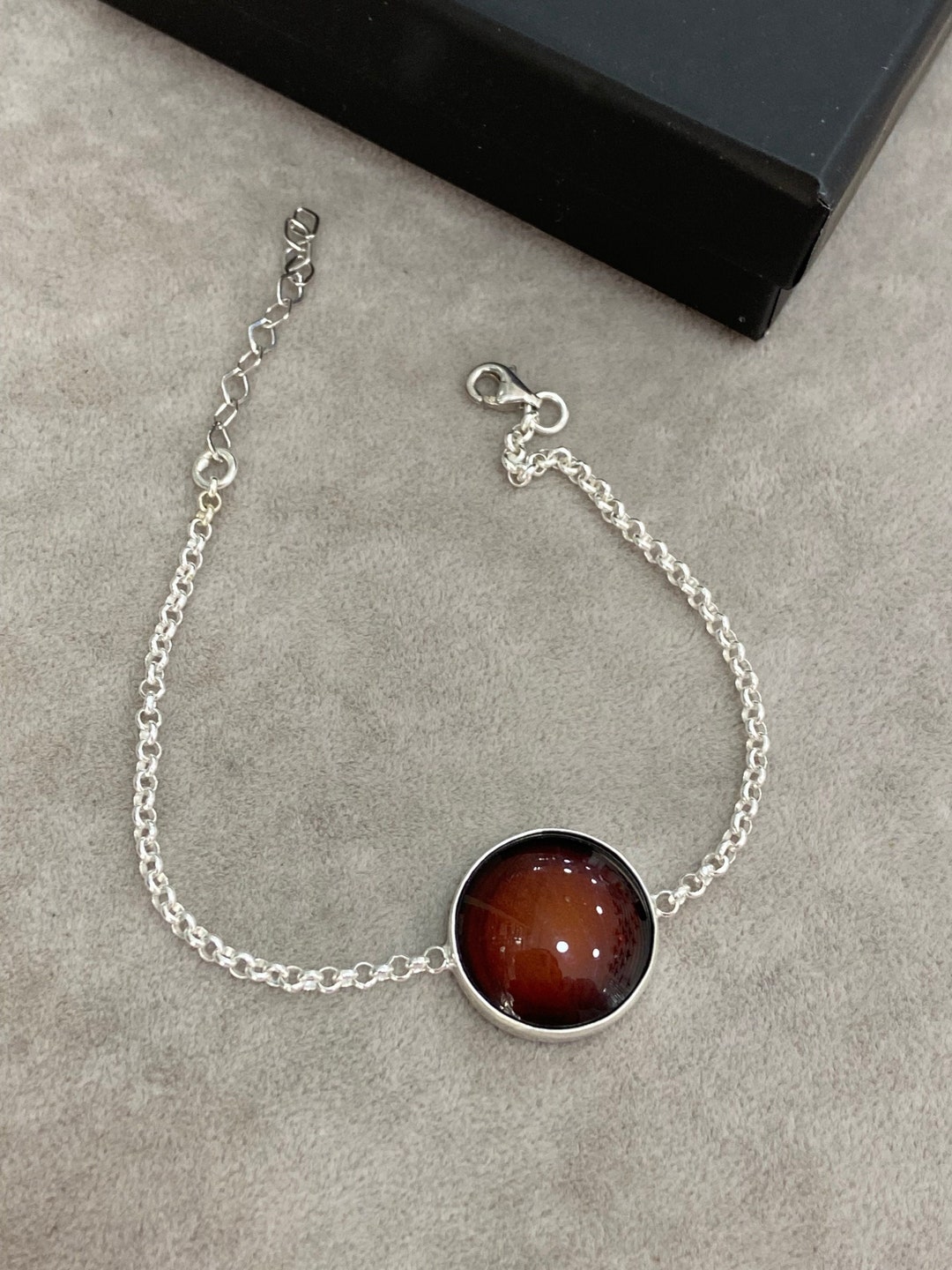 Sense Stone Ring Bracelet , Round Mood Bracelet , Color by Temperature ...