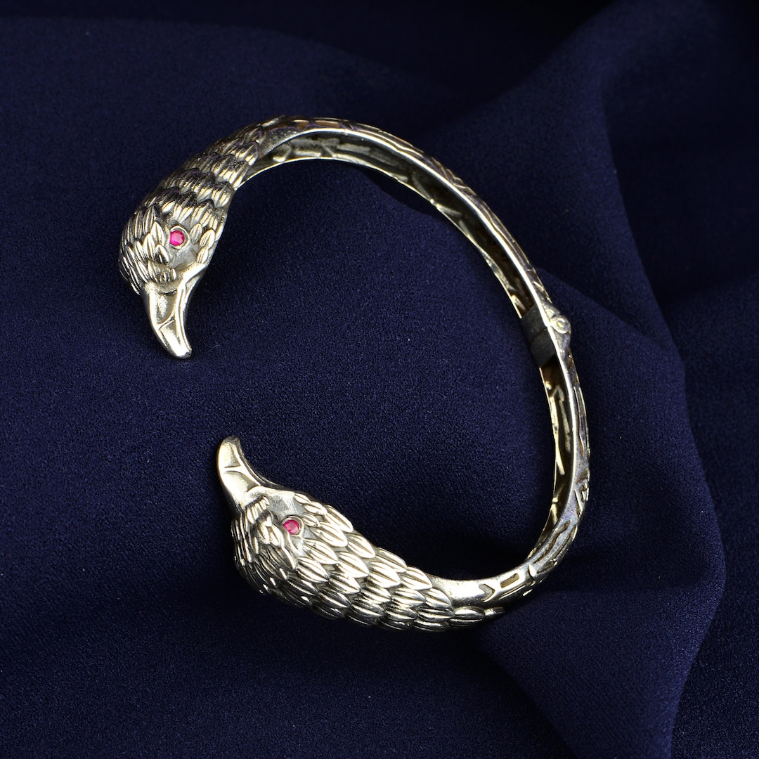Silver Eagle Bracelet , Eagle Head Bracelet , American Eagle Bracelet ...