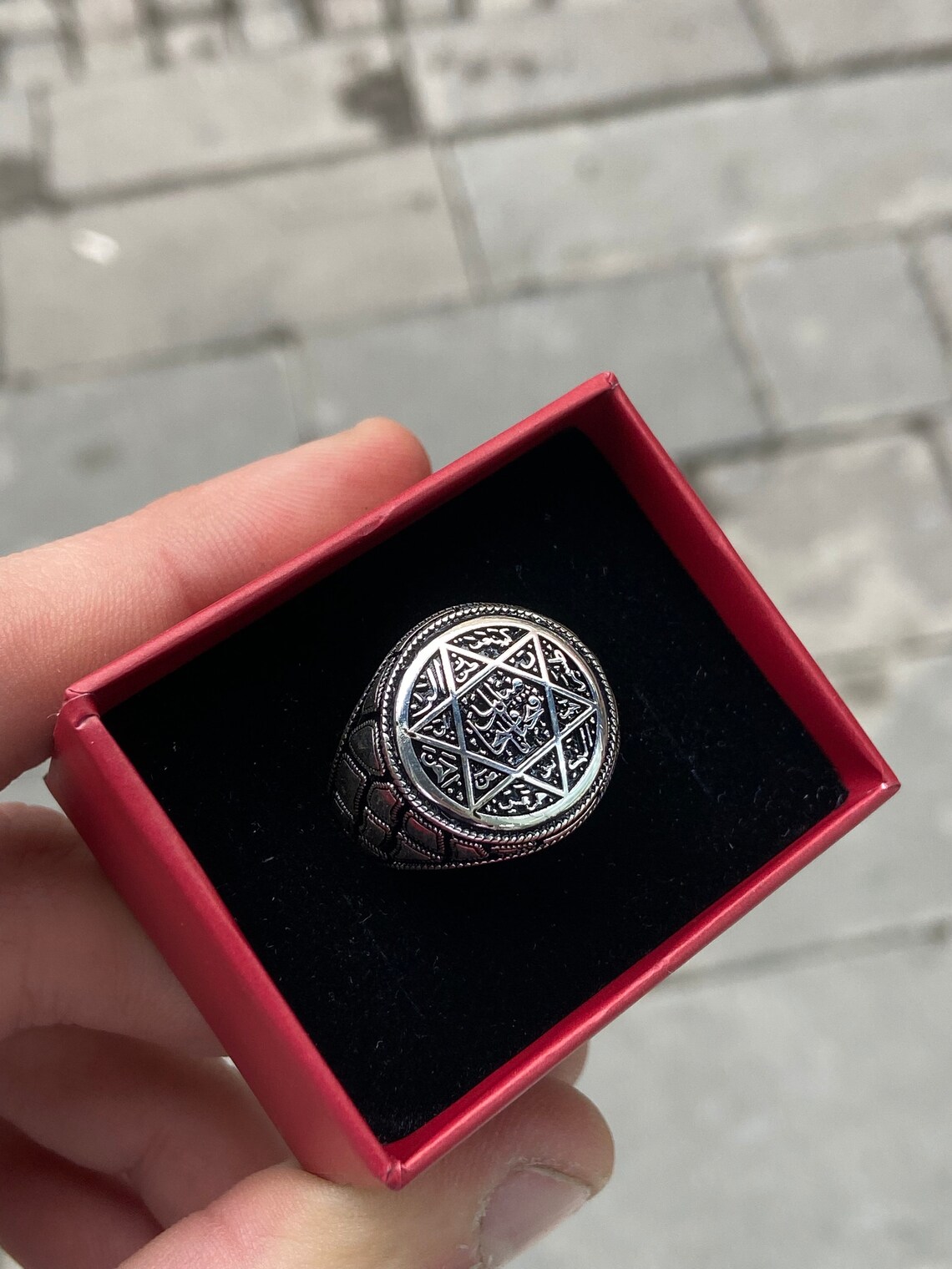 Seal of Solomon Ring , Solomon Signet Ring , Star of David Ring , King ...