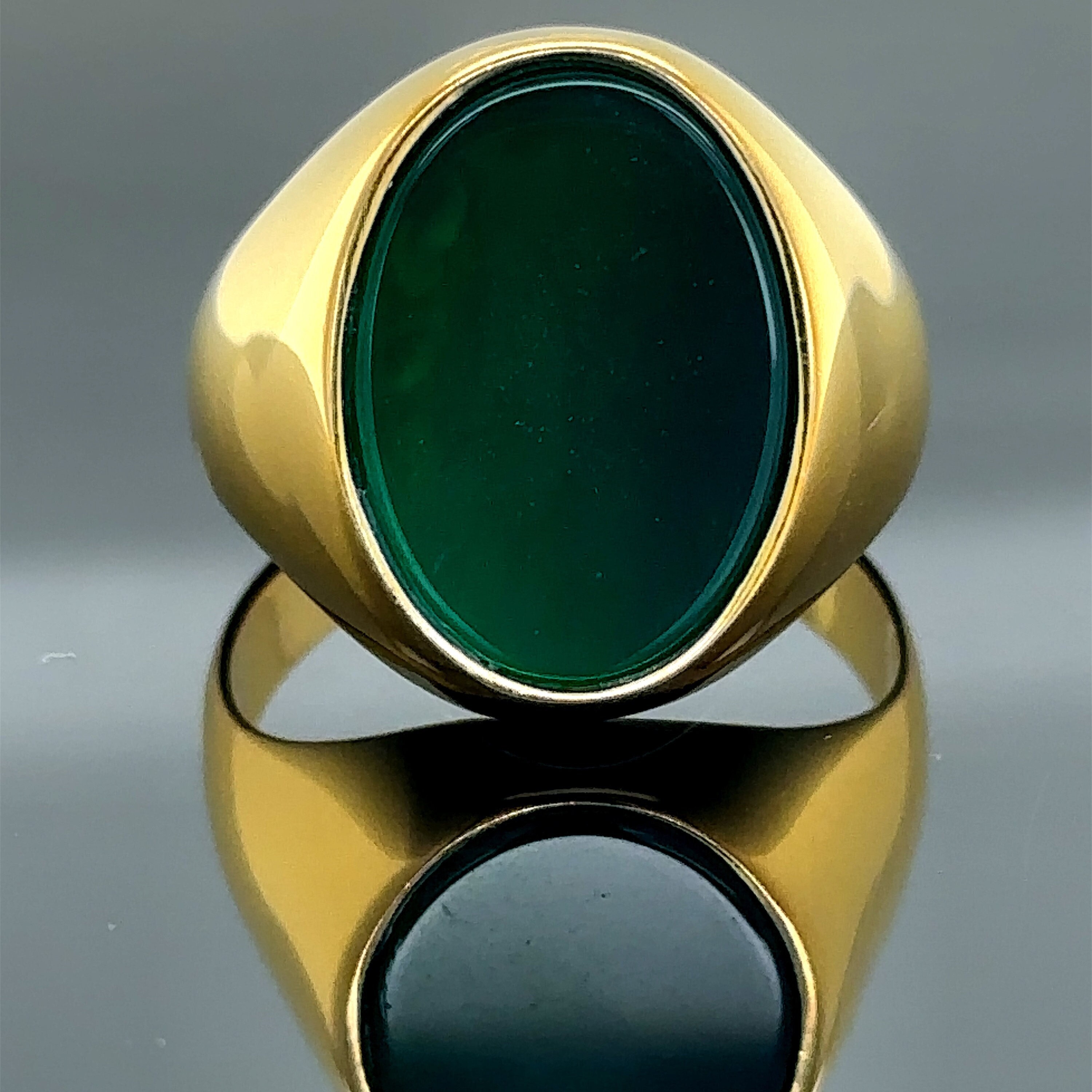 Green Agate Ring Oval Signet Ring Gold Agate Stone Ring Minimal Silver Ring Valentine s Day Gifts 925k Sterling Silver Ring