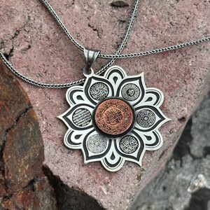Silver Ayatul Kursi Necklace, Kalima Tawhid Necklace, Silver Arabic ...