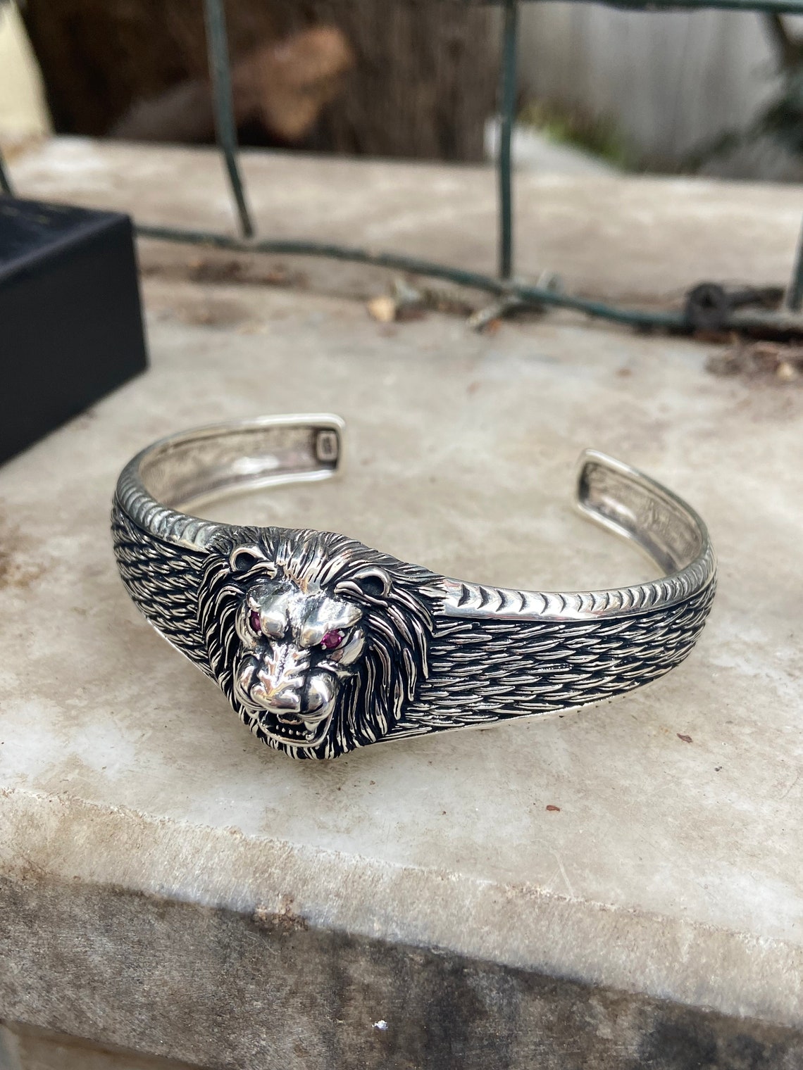 Man Lion Bracelet Liond Head Bracelet Wild Lion Bracelet - Etsy