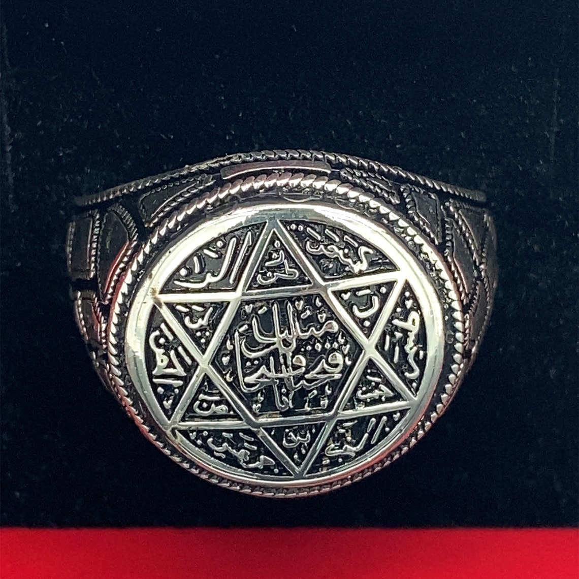 Seal of Solomon Ring , Solomon Signet Ring , Star of David Ring , King ...
