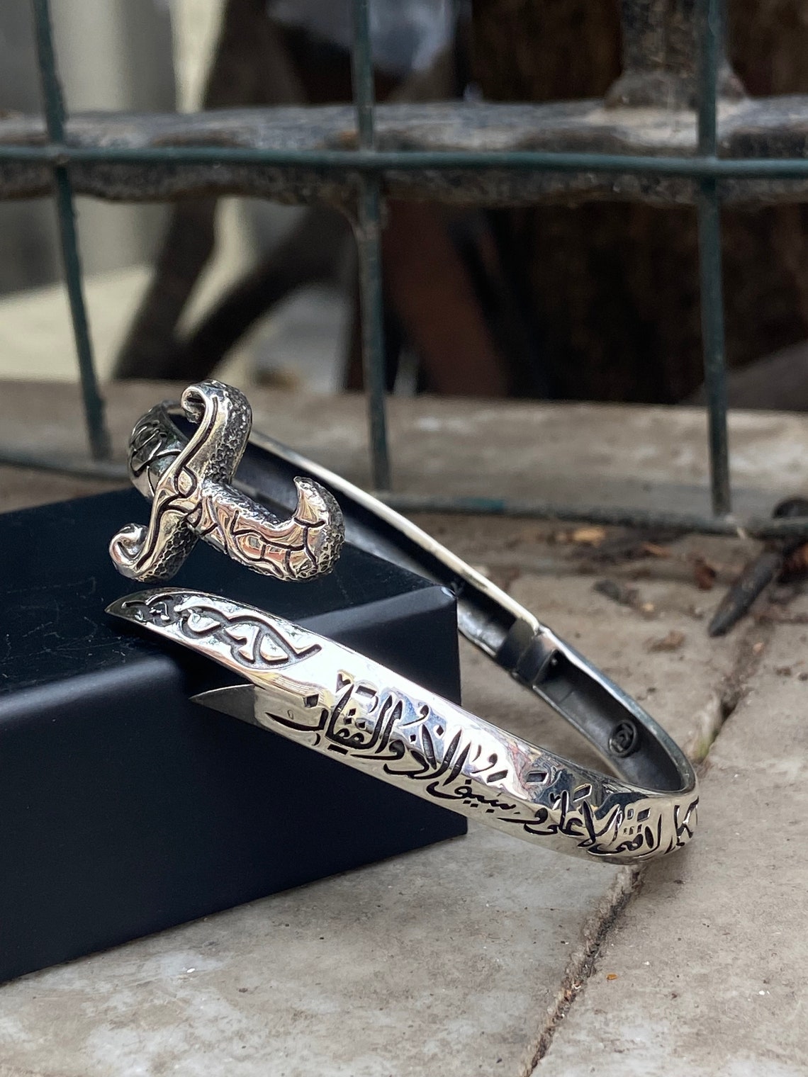 Silver Sword Bracelet Handmade Bracelet Mens Zulfiqar - Etsy