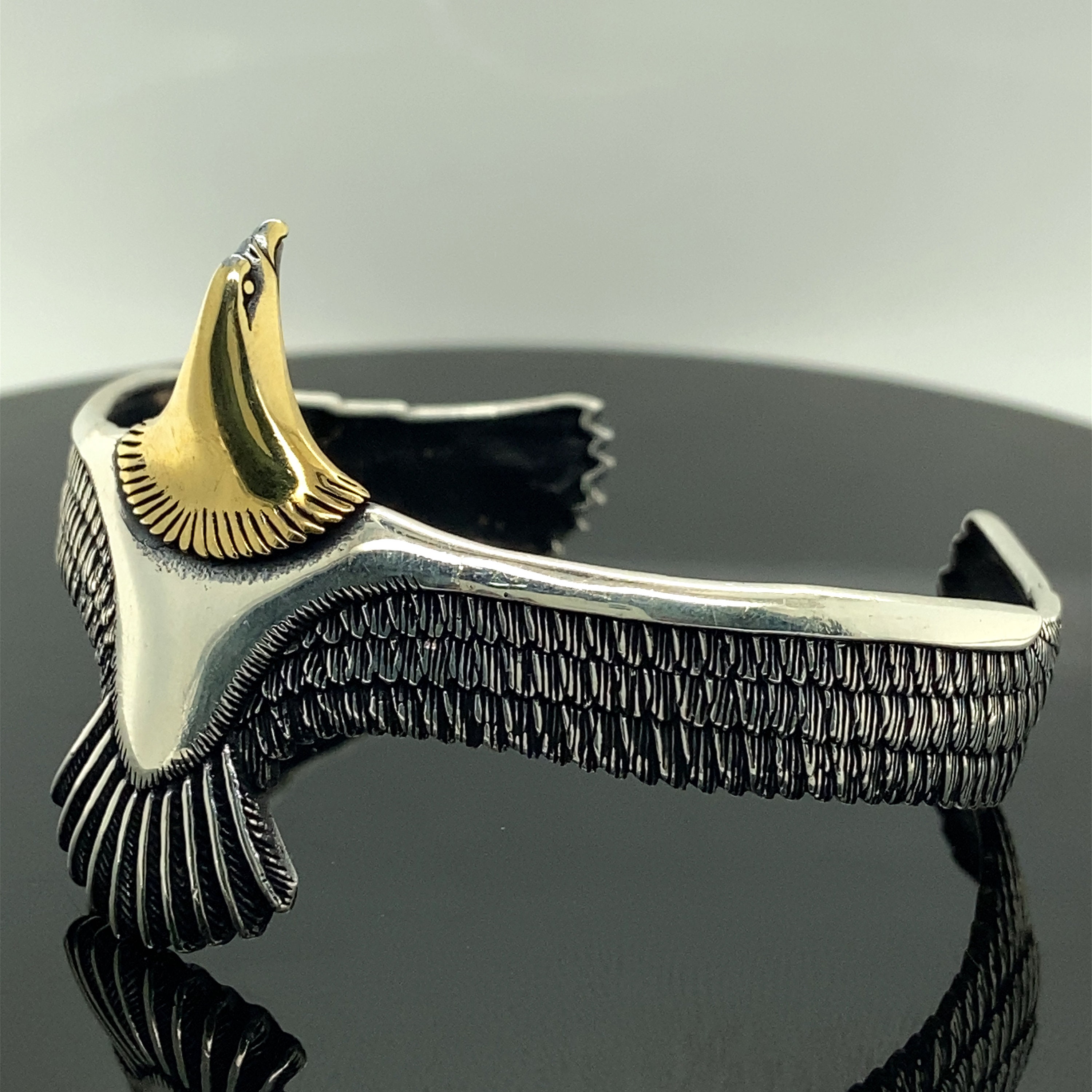 Silver Eagle Bracelet ,eagle Cuff Bracelet , Wildlife Eagle , Unisex ...