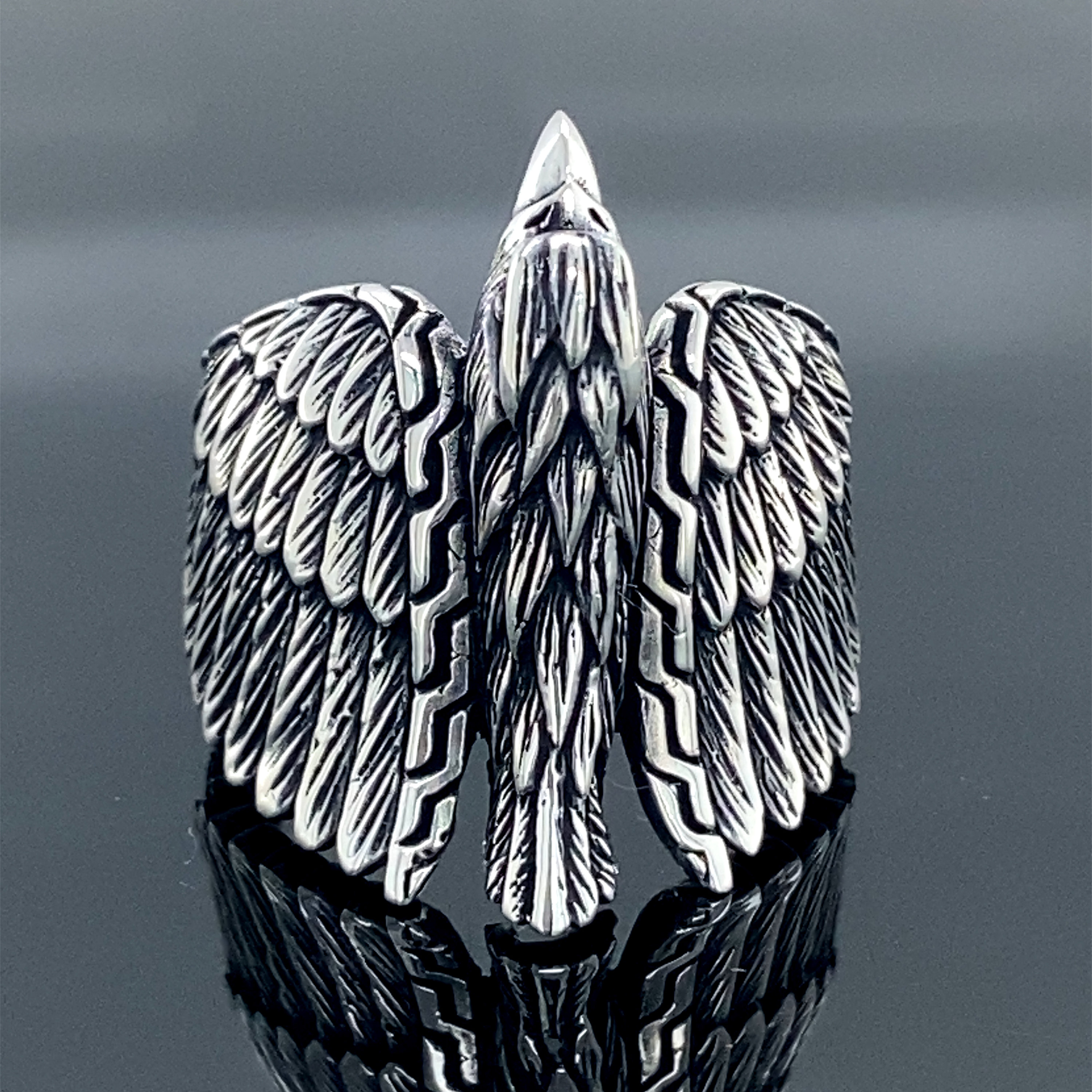 Silver Hawk Ring Handmade Wild Hawk Ring Silver Eagle Ring - Etsy