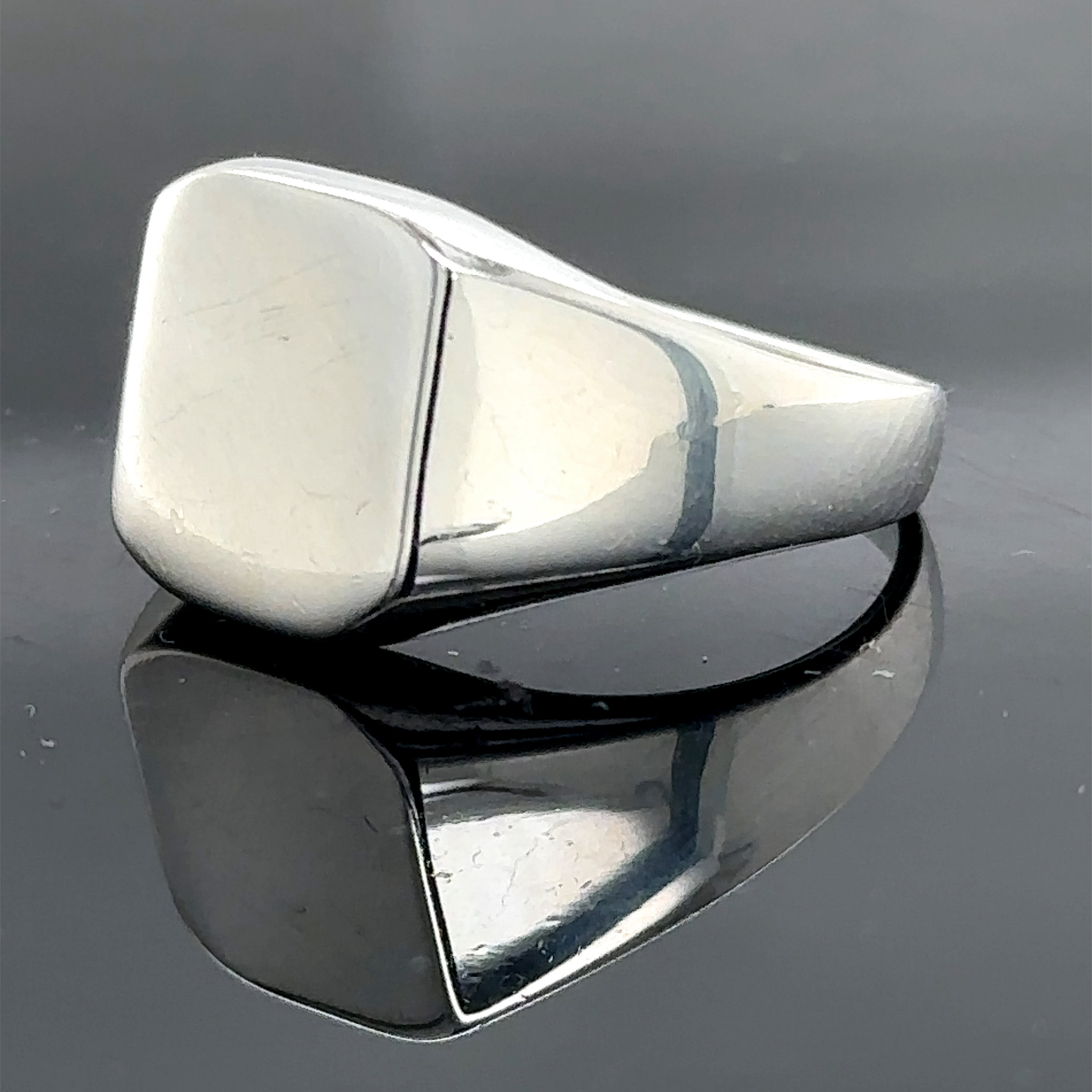 Minimal Round Flat Top Ring , Minimal Silver Flat Ring , Free Custom ...
