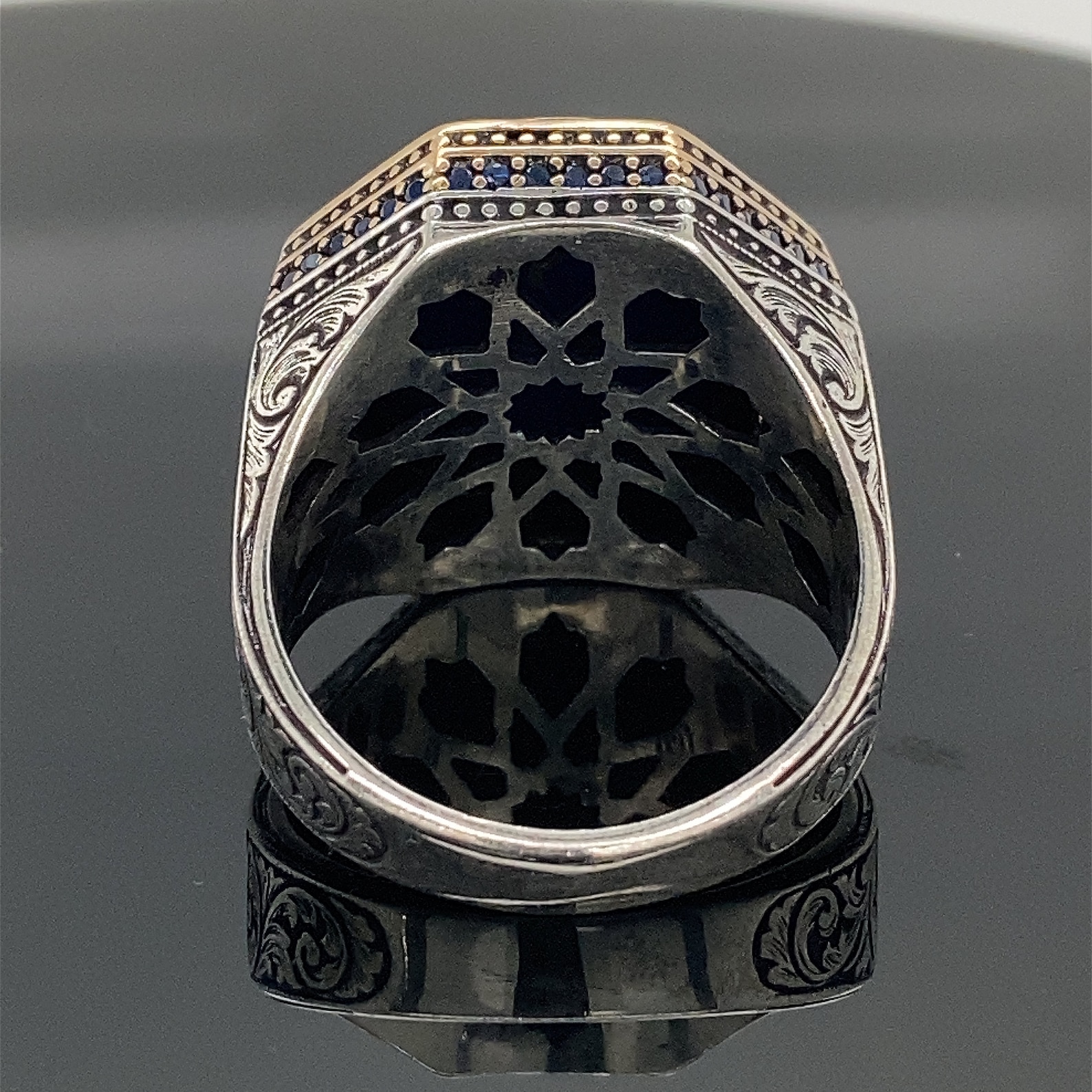Man Lapis Lazuli Ring, Natural Lapis Ring , Turkısh Handmade Lapis Ring ...