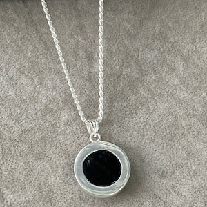 Mood Color Changing Pendant , Silver Round Sense Stone Necklace , Mood ...