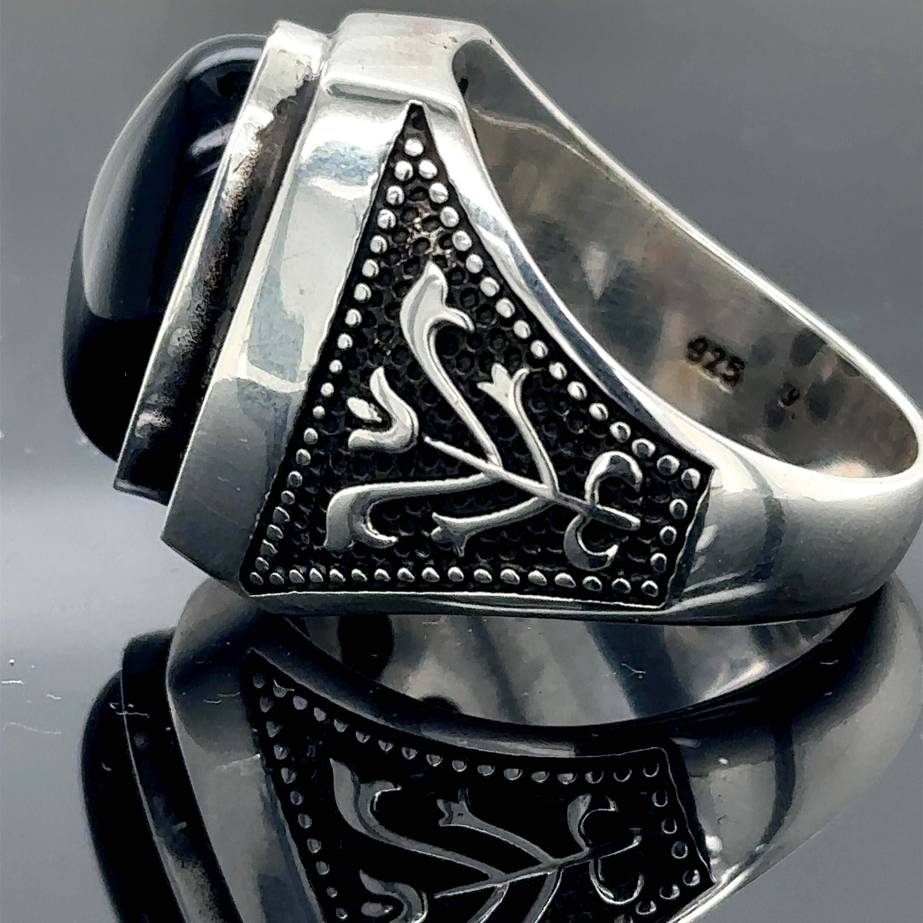 Men Onyx Handmade Ring , Black Onyx Gemstone Ring, Vintage Onyx Ring ...