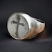 Vintage Cross Signet Ring, Crucifix Signet Man Rings , Religious Rings ...