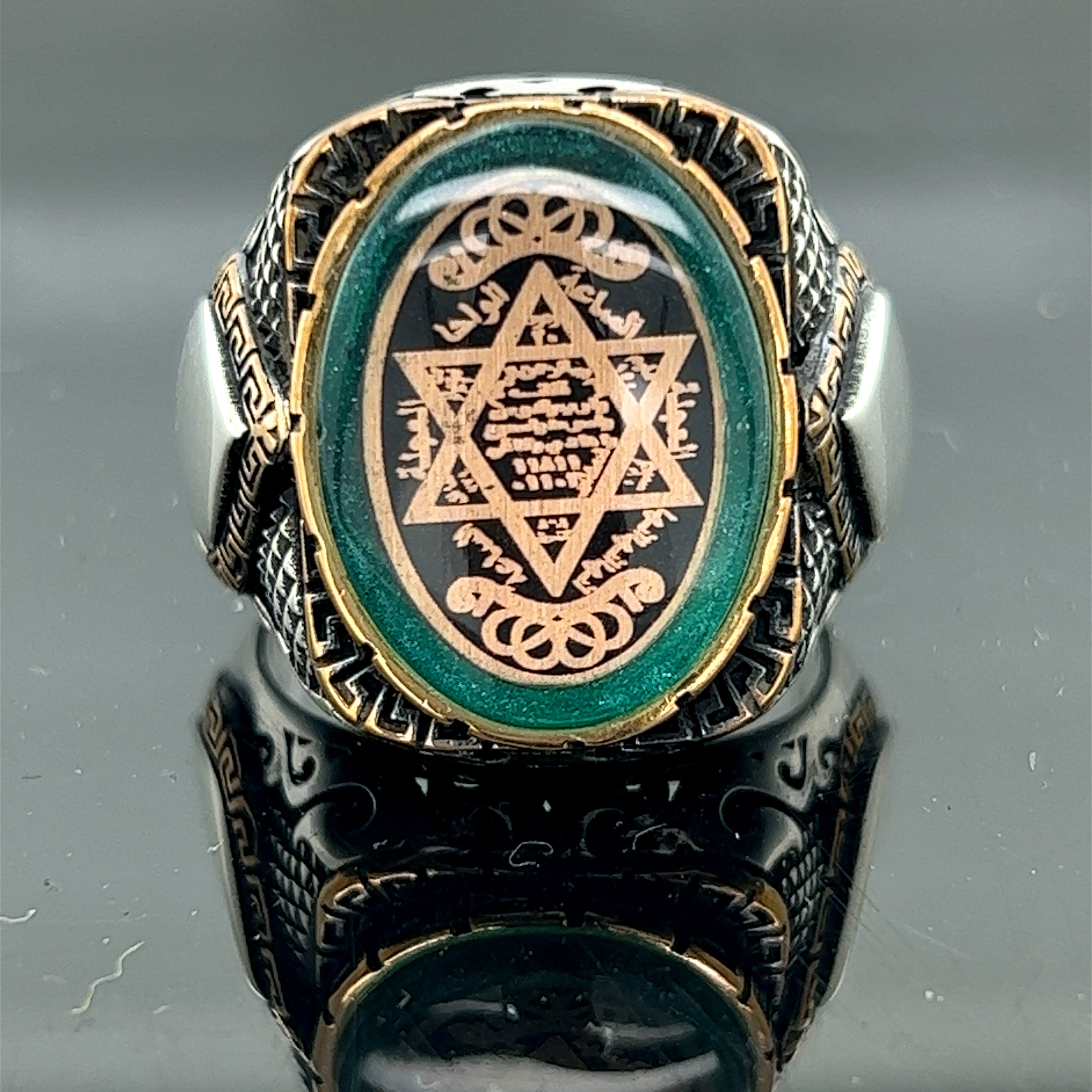 Silver Seal of Solomon Ring Star of David Ring Solomon - Etsy