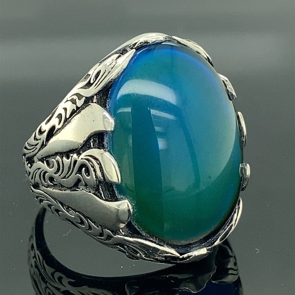 Mens Mood Ring - Etsy