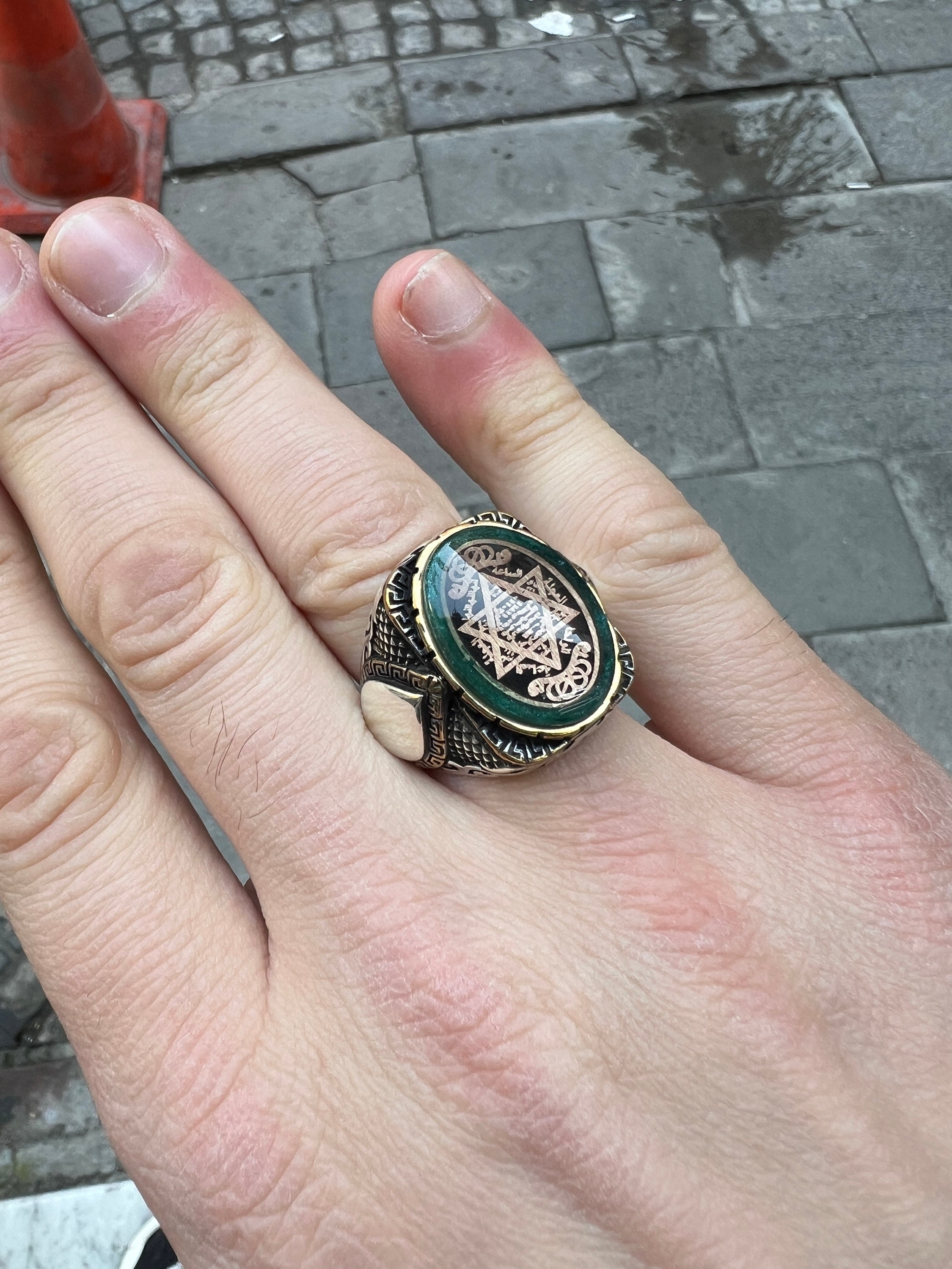 Silver Seal of Solomon Ring Star of David Ring Solomon - Etsy