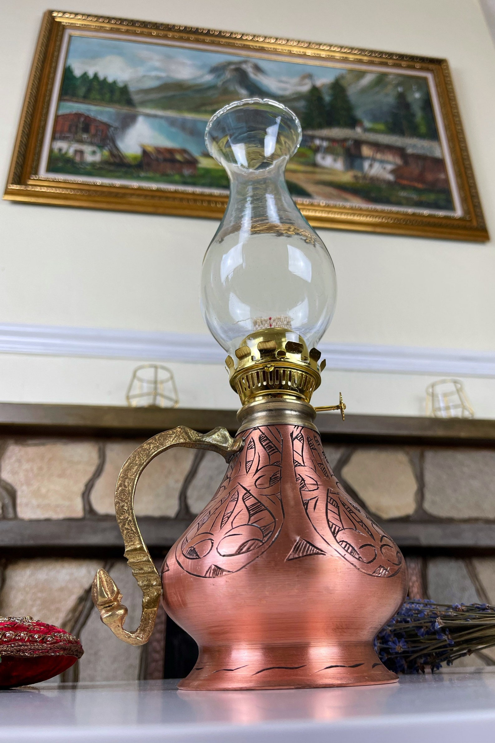 Handmade gaslight chandelier/ gas lamp | Etsy