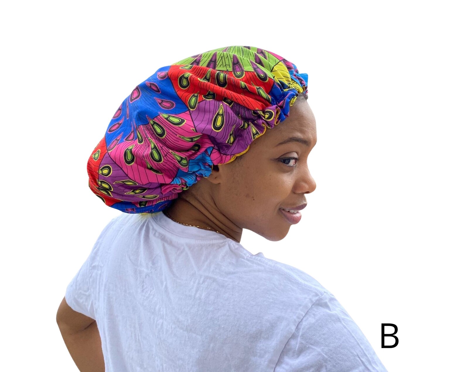 African Print Bonnets,reversible Bonnets,satin Lined Bonnets,gift Idea ...