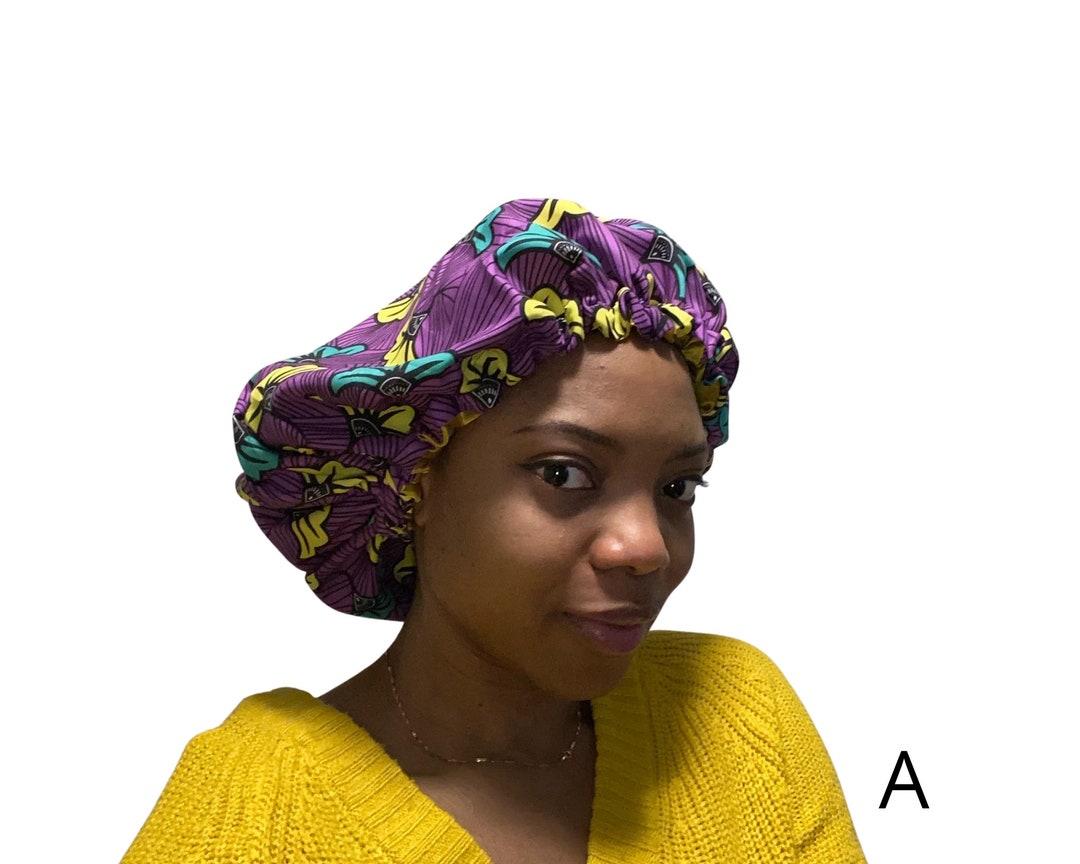 African Print Bonnets,reversible Bonnets,satin Lined Bonnets,gift Idea ...
